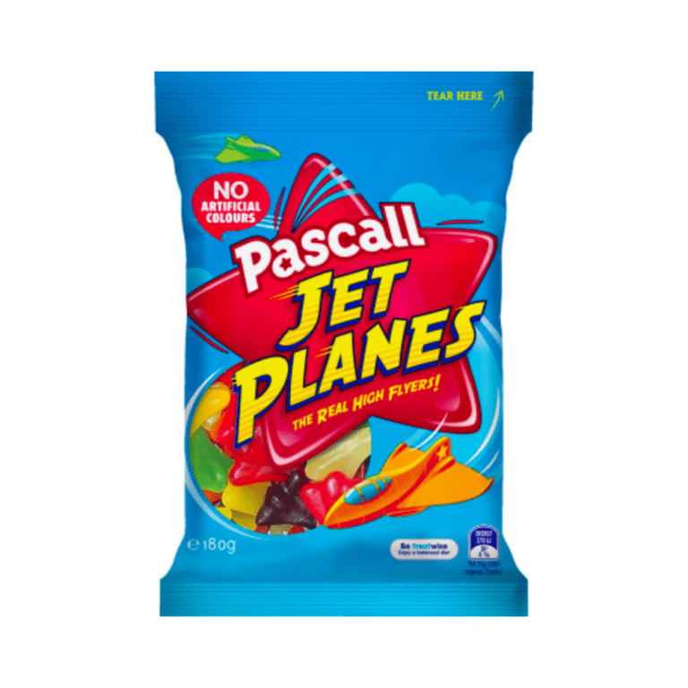 Pascall Jet Planes 180g | NZ Jelly Sweets Singapore