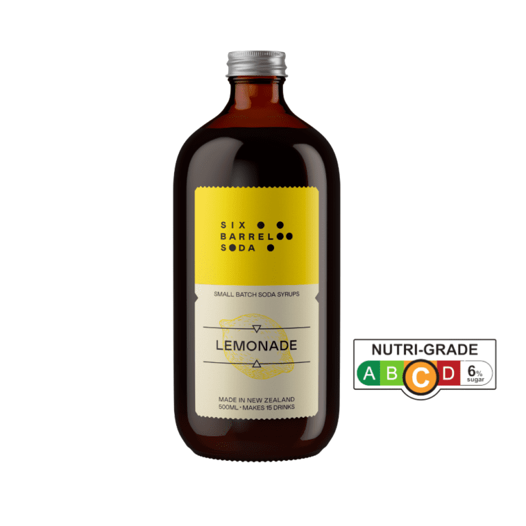 Quality NZ Six Barrel Soda Syrups Lemonade 500ml in Singapore