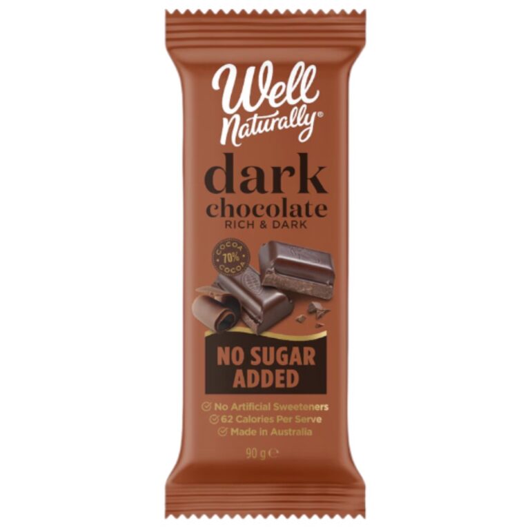 Well Naturally No Sugar Added Dark Chocolate Rich & Dark Bar